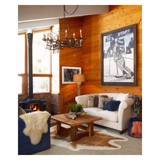 Vermont Cabin Escape - Craftsman - Living Room - New York - by Vandamm ...