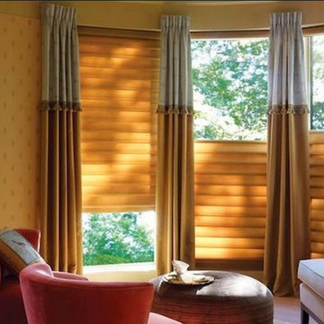 Roman Shade Side Panels - Photos & Ideas | Houzz