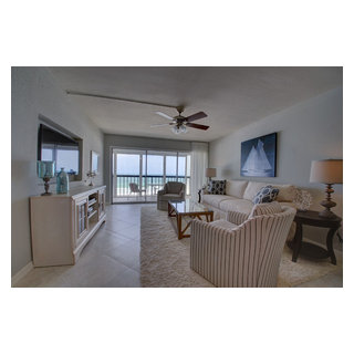 Vintage Florida Beach Condo gets a Transitional Remodel - Beach Style ...