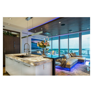 Vue Sarasota Condo Build-Out - Contemporary - Living Room - Tampa - by ...