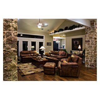WAGGENER RANCH CUSTOM HOME - Farmhouse - Living Room - Austin - by ...