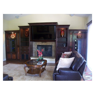 Wall Unit - Traditional - Living Room - Los Angeles - by CustomBuilt ...