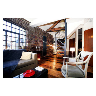 Warehouse conversion London - Industrial - Living Room - London - by ...