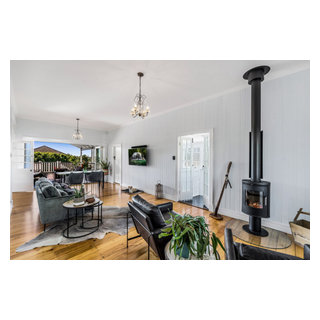 Waterview Queenslander Renovation - Living Room - Scandinavian - Living ...