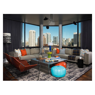 west loop condo - Contemporary - Living Room - Chicago - by steve ...
