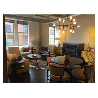 Western Auto Building Condo Remodel - Contemporary - Living Room ...