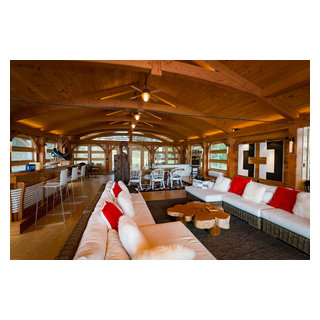 Western Red Cedar Paneling - Rustic - Living Room - Newark - by Buffalo ...