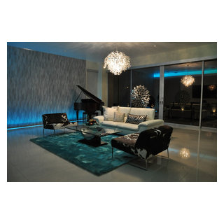 White Residence by MGS architecture - Eclectic - Living Room - Los ...