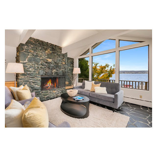 Windermere Waterfront - Midcentury - Living Room - Seattle - by Joie ...
