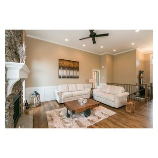 Wood & LVF Flooring Portfolio - Transitional - Living Room - Cedar ...