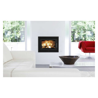 Wood Burning Insert - Modern - Living Room - Portland - by Homestead ...