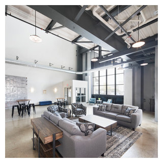 Woolen Mills Lofts - Industrial - Living Room - Milwaukee - by ...