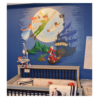 Peter Pan Mural for a Nursery - Contemporary - Nursery - New York - by ...