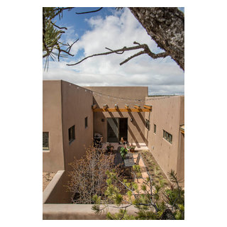 1900 sq ft contemporary santa fe style home - Contemporary - Patio ...