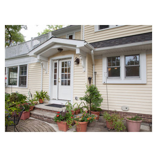 1922 Dutch Colonial with Corbels Restored - Traditional - Patio ...