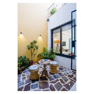 25 x 50 Courtyard House - Eclectic - Patio - Other - by Neha Rajora ...