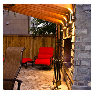 70s inspired Edmonton back yard - Contemporary - Patio - Toronto - by ...