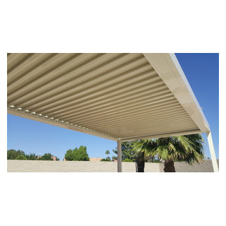 Adjustable Louvered Patio Cover - Tropical - Patio - Phoenix - by Sun ...