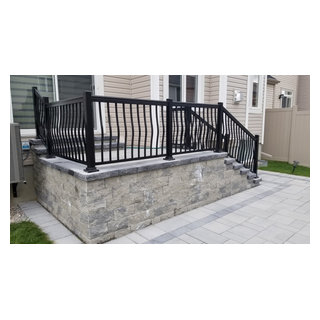 Aluminum Railing on Interlock Patios - Modern - Patio - Ottawa - by ...