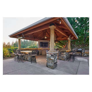 Aptos Outdoor Kitchen - Transitional - Patio - Other - by Precision ...