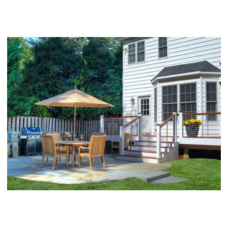 Arlington Deck with Cable Railing - Traditional - Patio - DC Metro - by ...