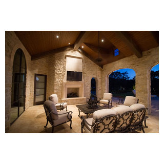 Austin Ranch Custom Home-Chateau Du Lac - Southwestern - Patio - Dallas ...