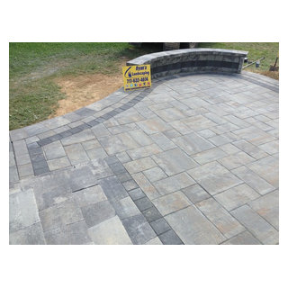 Backyard Nicolock Paver Patio Hardscape in Hanover - Transitional ...