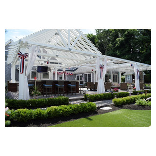 Backyard Pool & Gable Pergola - Traditional - Patio - New York - by FWH ...