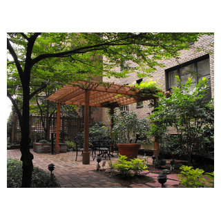 Beekman Gated Courtyard - Victorian - Patio - New York - by Greener by ...