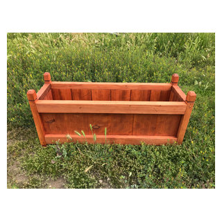 Best Redwood Planter Boxes - Rustic - Patio - San Diego - by Best ...
