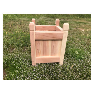 Best Redwood Planter Boxes - Rustic - Patio - San Diego - by Best ...