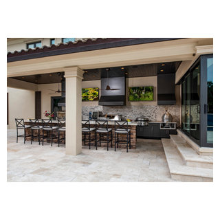Black Outdoor Kitchen - Patio - Denver - by Artisan Outdoor Kitchens ...