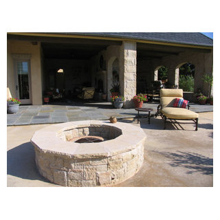 Buff Lueders limestone - Traditional - Patio - Oklahoma City - by ...