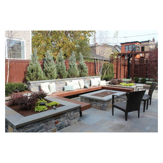 City side yard - Contemporary - Patio - Chicago - by Kemora Landscapes ...