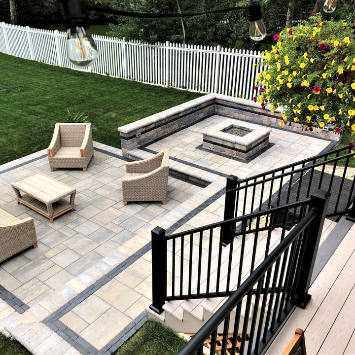 Composite Deck With Paver Patio - Photos & Ideas | Houzz
