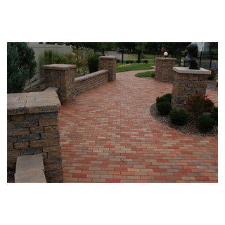 Clay Brick Paver Courtyard - Traditional - Patio - Other - by Topeka ...