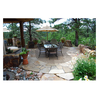 Colorado Outdoor Room Dining Patio - Traditional - Patio - Denver - by ...