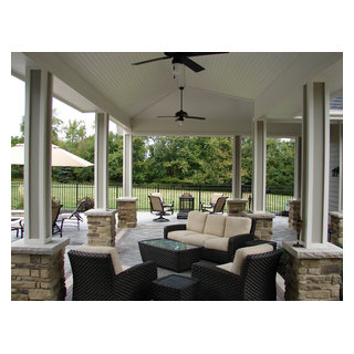 Covered outdoor seating area - Traditional - Patio - Cleveland - by ...