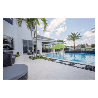 Crema Bella - Marble Patio Pavers - Transitional - Patio - Miami - by ...