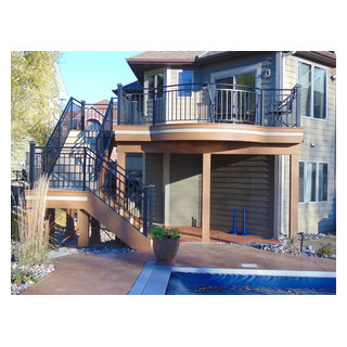 Curved Harvest Bronze Deck - Contemporary - Patio - Minneapolis - by ...