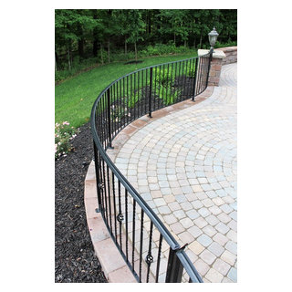 Curved Patio Railing - Traditional - Patio - Detroit - by Great Lakes ...