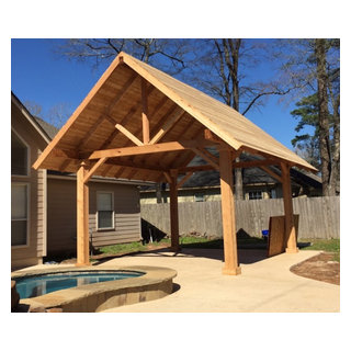 Custom Cedar Patio Cover - Craftsman - Patio - Austin - by Marks ...