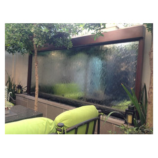 Custom Outdoor Mirror Water Feature - Houston, TX - Contemporary ...