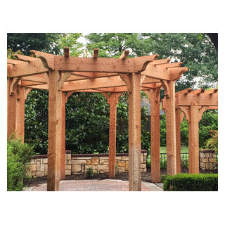 Custom Outdoor Timber Trusses & Beams - Craftsman - Patio - Dallas - by ...