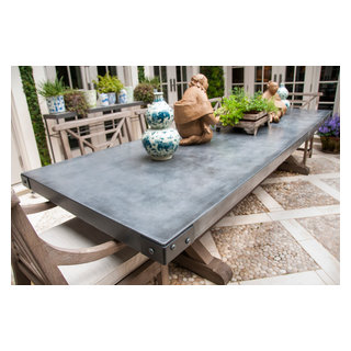 Custom Rustic Dining Table - Rustic - Patio - Miami - by Thiel Studios ...