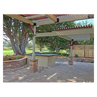Cypress Ridge Trellis barbecue - Traditional - Patio - San Luis Obispo ...