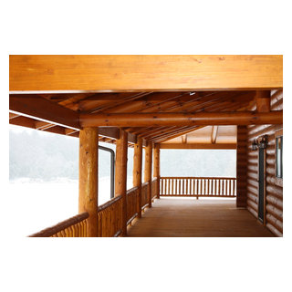 Exterior Heavy Timber Porches - Montagne - Terrasse et Patio - Autres ...