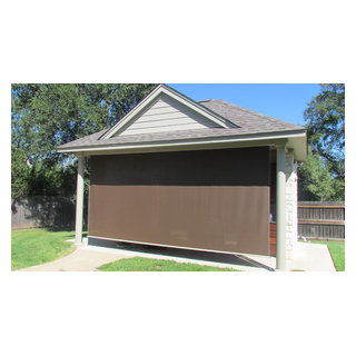 Exterior Motorized Patio & Garage Shades - Traditional - Patio - Austin ...