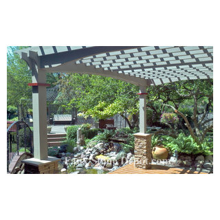 Faux Stone Columns Wraps - Contemporary - Patio - Chicago - by Faux ...