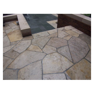 Flagstone & Irregular Shaped Natural Stone - Transitional - Patio ...